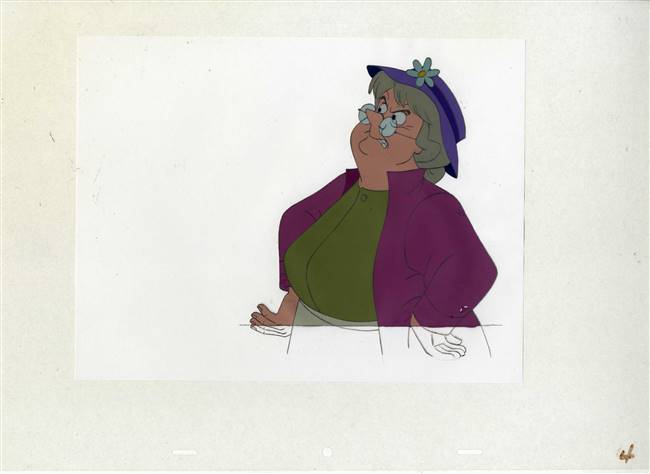 Original Production Cel of the Widow Tweed from Fox and the Hound (1981)